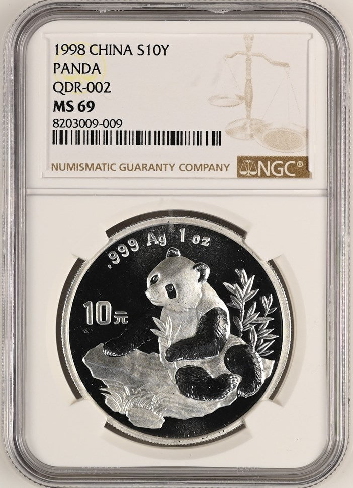 1998 CHINA S10Y PANDA QDR-002 – AllCoins4You