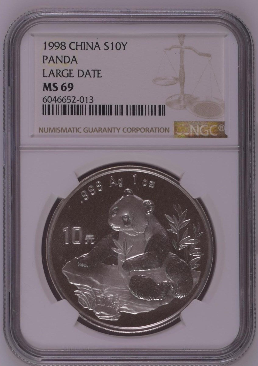 1998 CHINA S10Y PANDA LARGE DATE – AllCoins4You