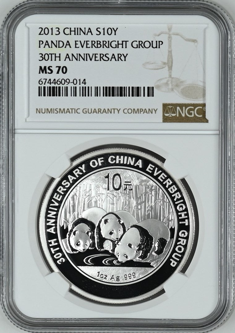 2013 CHINA S10Y PANDA EVERBRIGHT GROUP 30TH ANNIVERSARY – AllCoins4You